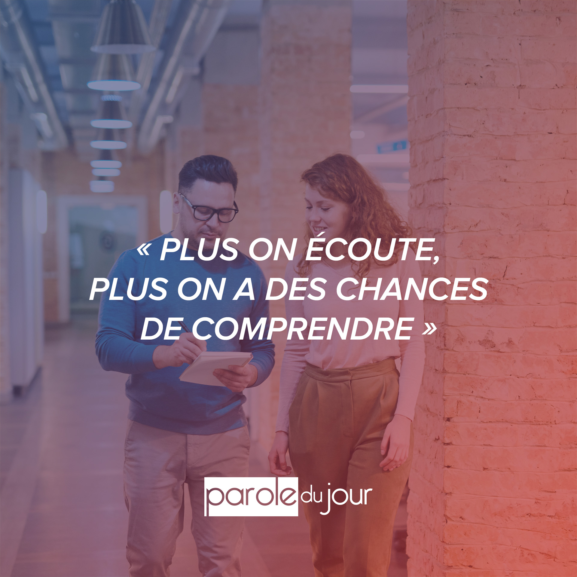 Apprendre à écouter - Parole du Jour