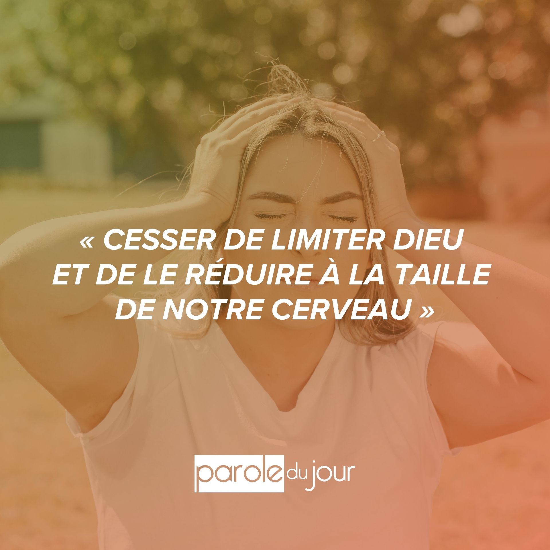 Un grand Dieu - Parole du Jour