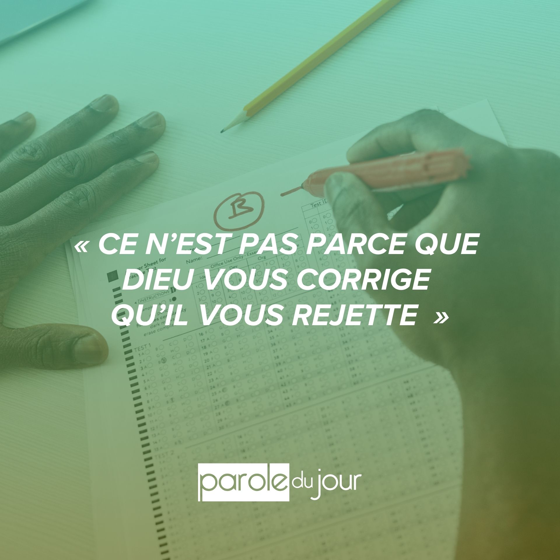 Rejeter ses peurs - Parole du Jour