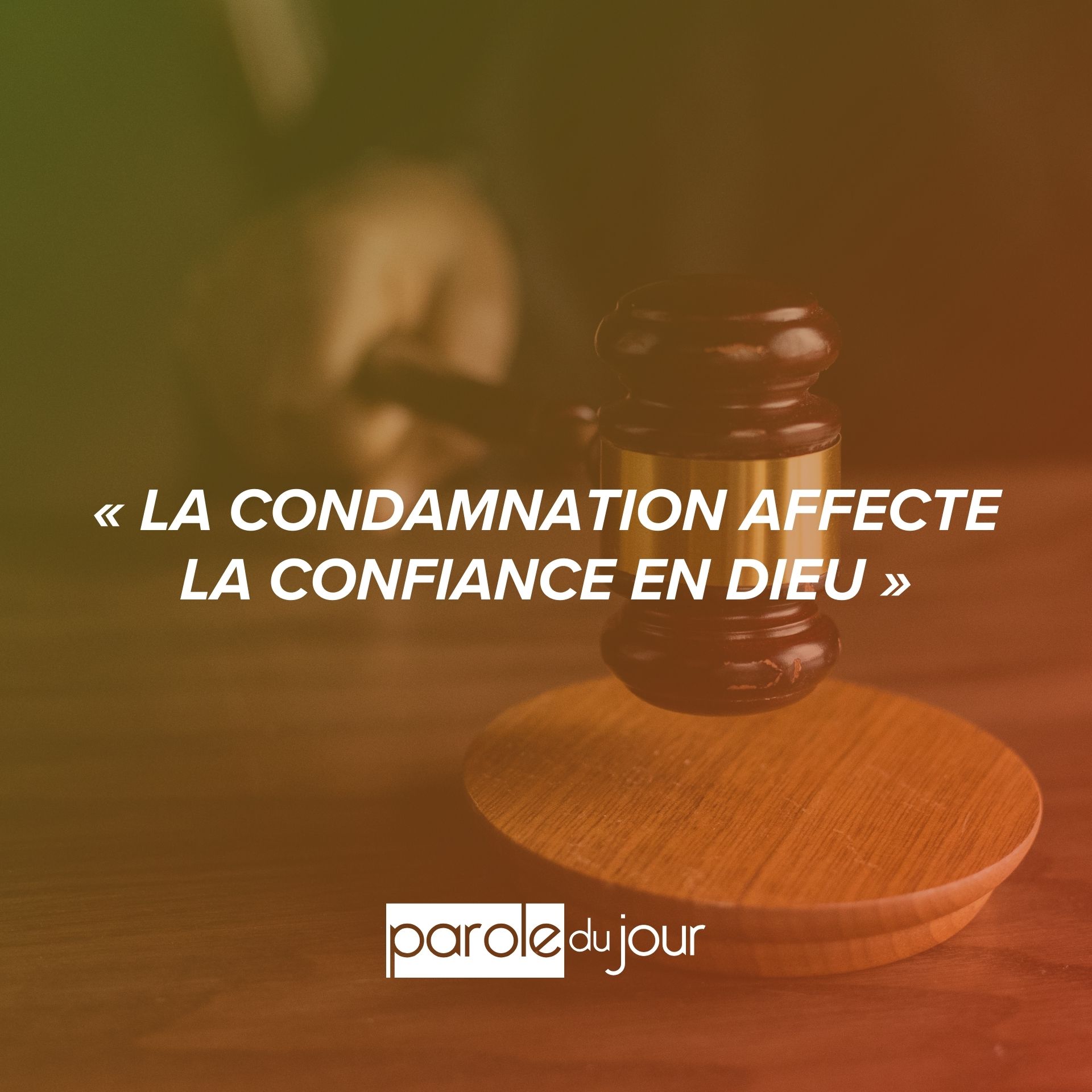 Comprendre la justice - Parole du Jour