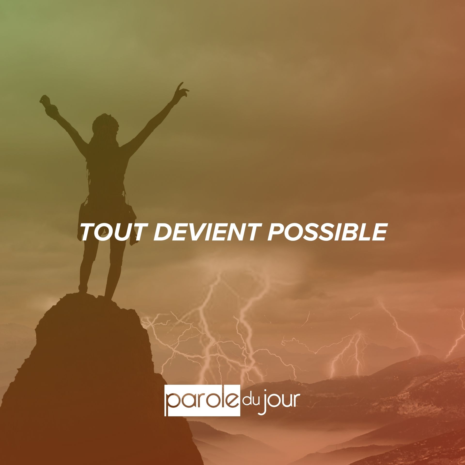 Quand on veut, on peut ! - Parole du Jour